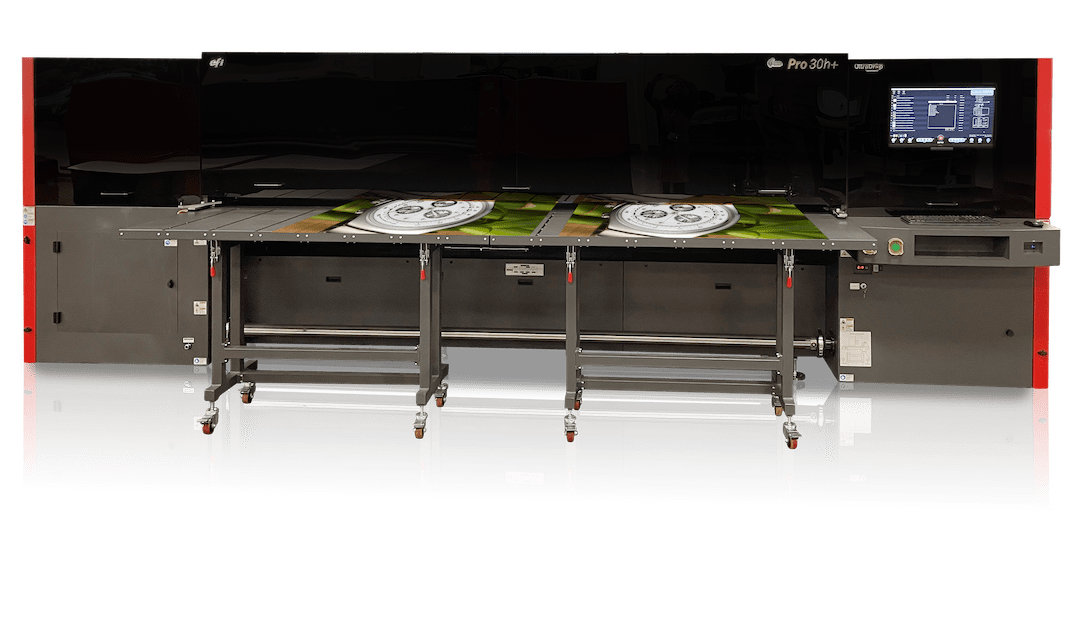 Hybrid Flatbed LED Printer: EFI Pro 30h+